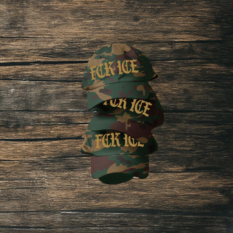 FCK ICE Incognito Dad Hat - Ice Out Pin